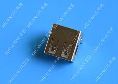China Female Straight Pin USB Charging Connector 1.5A 125VAC 30 MΩ Contact Resistance for sale