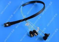 China SFF 8087 to SATA SAS Breakout Cable 500mm 30 AWG Internal Mini SAS 36 Pin for Server for sale