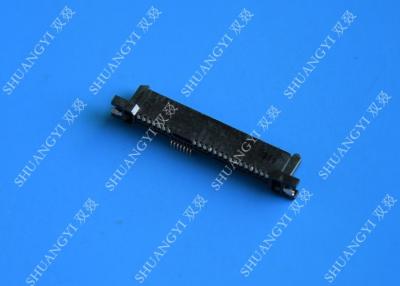 China 29 Pin Laptop SAS SFF 8482 Connector Black 6 Gbps Floating SATA for sale