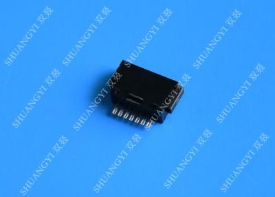 China Notebook Serial ATA SATA Data Connector , 7 Pin Crimping SATA Female Connector for sale