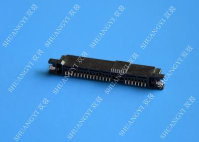 China Rectangle Small SATA Data Connector 29 Pin Brass Contact For Communication for sale