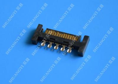 China PCB Slimline SATA Connector Voltage 125V AC Small Footprint Design for sale