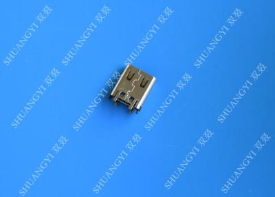 China USB 3.1 Type C Female Connector 24 Pin SMT DIP 10000 Cycles for sale