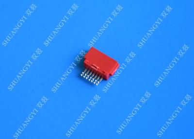 China Vertical Black ESATA Port Connector , 7 Pin External SATA PCB Connector for sale