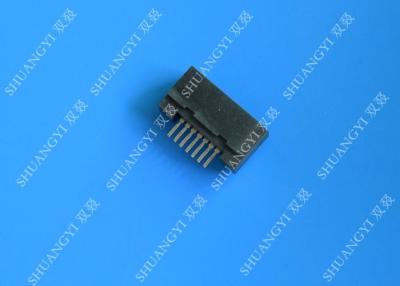China 7 Pin ESATA Port Connector Straight Solder Inverted Type For Laptop 90 Degree for sale