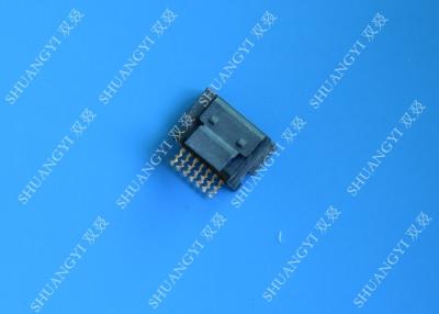 China PC SMT Male Connector 7 Pin ESATA Port Connector Crimp Type With Latch 1.5A 500VAC for sale
