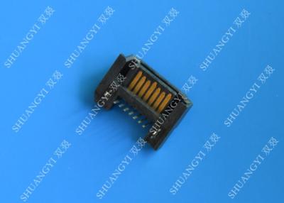 China Single Port 22 Pin ESATA Connector 180 Degree ATA SATA 1.5A 125VAC for sale