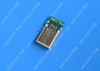 China Male USB Type C Connector USB 3.1 Copper Alloy Contact 1000 Cycles 1.8A for sale