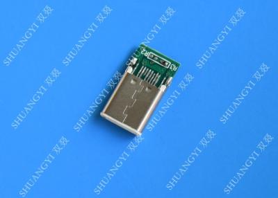 China Male USB Type C Connector USB 3.1 Copper Alloy Contact 1000 Cycles 1.8A for sale