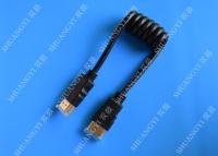 China Black 8 Pin High Speed HDMI Cable Gold Plated HDMI to HDMI 0.5A 40V for sale
