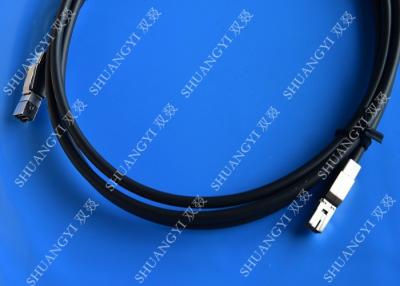 China 3.3FT External SAS Cable HD Mini SAS SFF-8644 To SFF-8644 Cable 1M / Black for sale