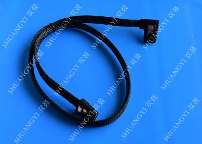 China Internal Mini SAS SFF-8087 36Pin Right Angle Male to Mini SAS SFF-8087 36Pin Male Cable 0.75M for sale