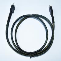 China SFF8611 4X to SFF8611 4X Cable 1000mm 32AWG 85ohm High Speed Storage Connector for sale