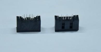 China SATA 7P Male DIP 180° Au 30u Plated Wire to Board Connector for sale