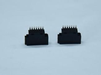China SATA 7 Pin Female Solder Type 180 Degree Au 15u Plated Wire to Board Connector for sale