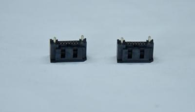 China SATA 7 Pin Female SMT Wire to Board Connector Au G/F Plated 07P for sale