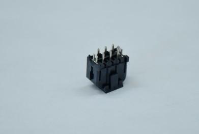China FIT3.0 Vertical Double Row Header 2x3 Pin Harpoon Lock 100u Tin Plating 3.2mm Leakage Terminals for sale