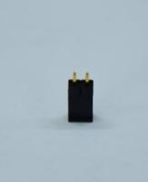 China 8.5H 2.54mm Pitch 1x2 Single Row Pin Header Gold Plated 15u In-Line Connector for sale