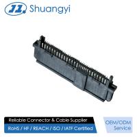 China SAS 68Pin Female 180° Wire to Board Connector 0.8mm Pitch 30u Gold Plated for Server Storage for sale