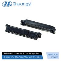 China SAS 68Pin Female SMT Connector with PCB 30u Gold Plating for High Speed Server Storage Data Transmission for sale