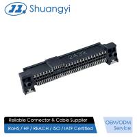 China 68Pin SAS Female SMT Connector 1.27mm Pitch 30u Gold Plating for Server Storage for sale