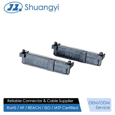 China SAS4 PCIe 68-Pin SMT Female Connector 30U Gold Terminal for Server High-Speed Data Transmission for sale