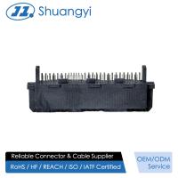 China SAS 68-Pin Female Solder-Type Connector 180° 30U Gold Plating for Server Storage and Wire Harness for sale