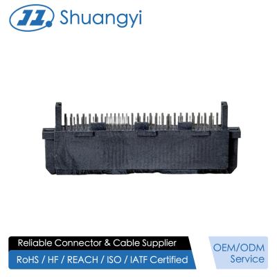 China SAS 68-Pin Female Solder-Type Connector 180° 30U Gold Plating for Server Storage and Wire Harness for sale