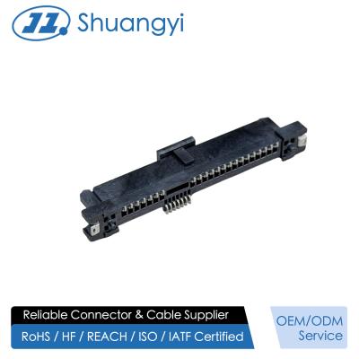China SAS 29-Pin SMT Female Connector Gold Flash 24 Gb/s for Server Storage for sale