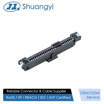 China SAS 29P Female SMT Connector 15µ Gold Plated 4.20mm Pitch for High Speed Data Transmission for sale