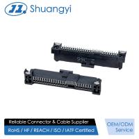 China SAS 29P Female Connector SMT Gold 30U High Durability Data Power Transmission RoHS for sale