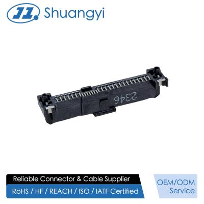 China SAS 29P Female Connector SMT Gold-Plated 30U PCB Mount High-Speed Signal Power Transmission RoHS HF Compliant for sale