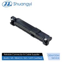 China SAS 29P Female Connector SMT 1.27mm Pitch Gold 30u PCB Mount High Speed for sale