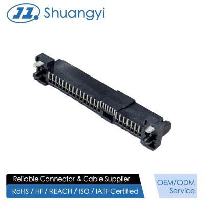 China SAS 29P Female Connector SMT 1.27mm Pitch Gold 30u PCB Mount High Speed for sale