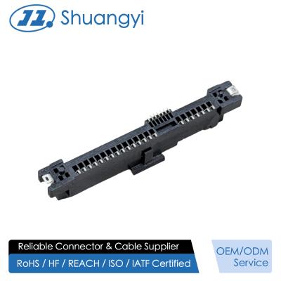 China SAS 29 Pin Female Socket SMT Connector 1.27mm Pitch Gold Plated for High Speed Data Storage for sale