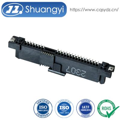 China SAS 29 Pin Female Socket SMT Connector 1.27mm Pitch Gold Plated for High Speed Data Storage for sale