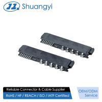 China SATA 22P IDC Female Pin Connector 1.27mm Pitch Phosphor Bronze Gold Plating for Server Storage for sale