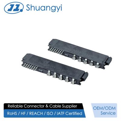 China SATA 22P IDC Female Pin Connector 1.27mm Pitch Phosphor Bronze Gold Plating for Server Storage for sale