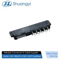 China SAS 29P IDC Female Connector 180° 1.27mm Pitch Phosphor Bronze 15U Gold Plating for sale