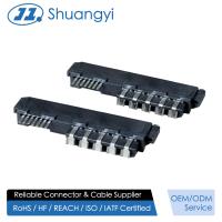 China SAS 29P Female PCB Connector 1.27mm Pitch Mixed Angle 90° 180° Positioning Peg for sale