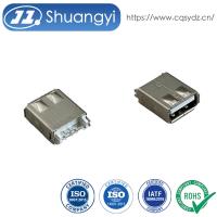 China USB 2.0 A/F Solder Connector with Protective Housing LCP UL94-V0 1500 Cycles for sale