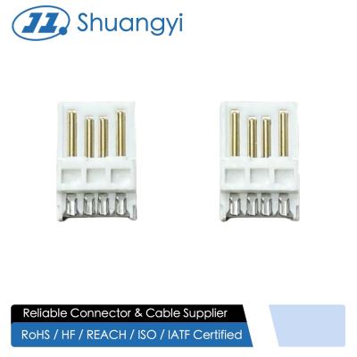 China USB 2.0 AM Solder-Type Connector White Gold-Flash Terminal 1.5A 250V Eco-Enhanced Housing for sale