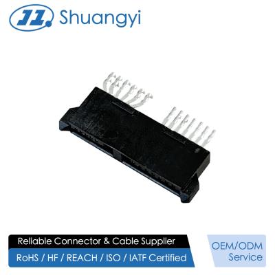 China SATA 13Pin 180° Wire Crimp Female Connector 1.27mm Pitch for Server & Custom Cable for sale