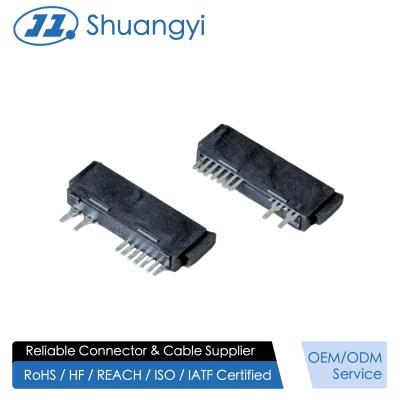 China SATA 13Pin 180° Solder Wire Female Connector 1.27mm Pitch for Server & Industrial Cable for sale