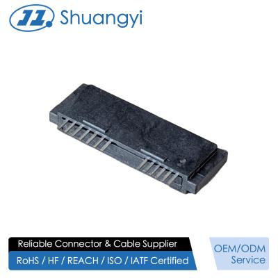 China SATA 13Pin 180° DIP Female Connector 1.27mm Pitch for Server & Industrial PCB for sale