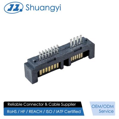 China SATA 13Pin 180° Male Wire Cable Connector 1.27mm Pitch for Server Automotive Industrial Signal Power Transmission for sale