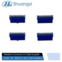 China IDC 20-Pin Dual-Row Fully-Shrouded Male Connector 2.00mm Pitch Gold Flash PCB Pin Header Terminal for sale