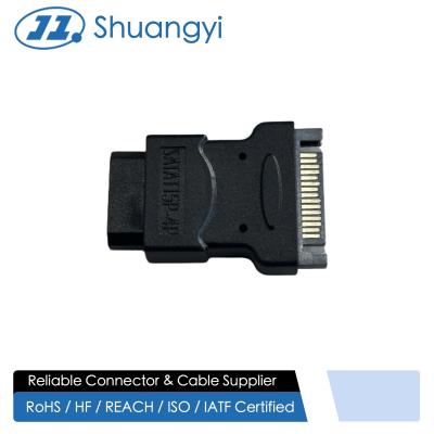 China SATA 15Pin to 4Pin Power Connector Adapter 1.27mm Pitch 4.20mm Pitch for HDD Server for sale