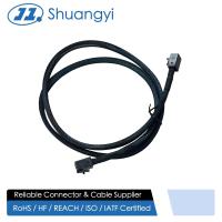 China Mini SAS HD SFF-8643 to SFF-8643 High-Speed Cable Assembly 1m Internal Server Storage Wire Harness for sale