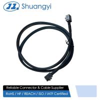 China Mini SAS HD SFF-8643 to SFF-8643 Internal Cable 1m 30AWG Twinax Shielded for Server Storage for sale